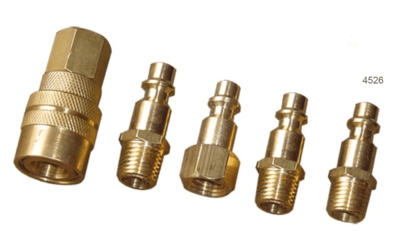 COPLE Y CONECTORES NEUMATICOS RAPIDOS 5PZS LATON LION TOOLS 4526