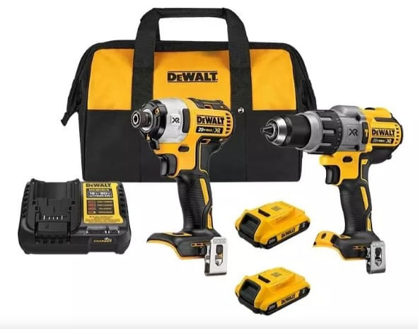 KIT TALADRO PER/ATORNILLADOR 1/2"+ATORNILLADOR IMPAC 1/2" 20V DCK2490D2