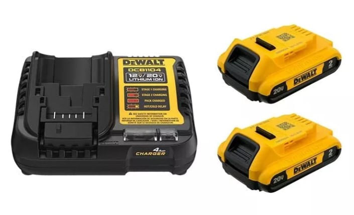 KIT TALADRO PER/ATORNILLADOR 1/2"+ATORNILLADOR IMPAC 1/2" 20V DCK2490D2